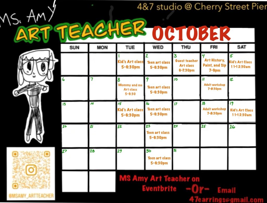 Art Classes with Amy Kelly (Studio 13) » Cherry Street Pier