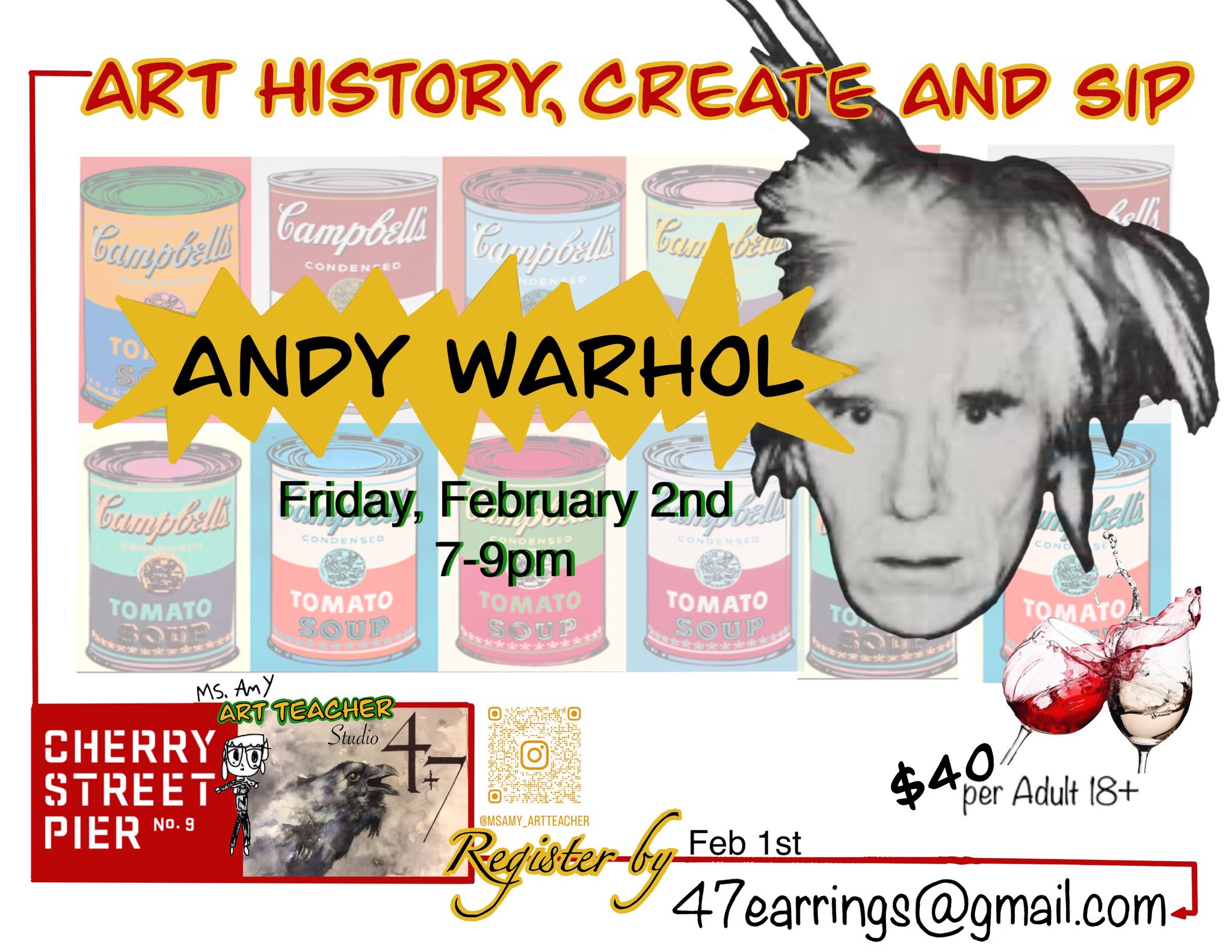 Art Classes with Amy Kelly (Studio 13) » Cherry Street Pier